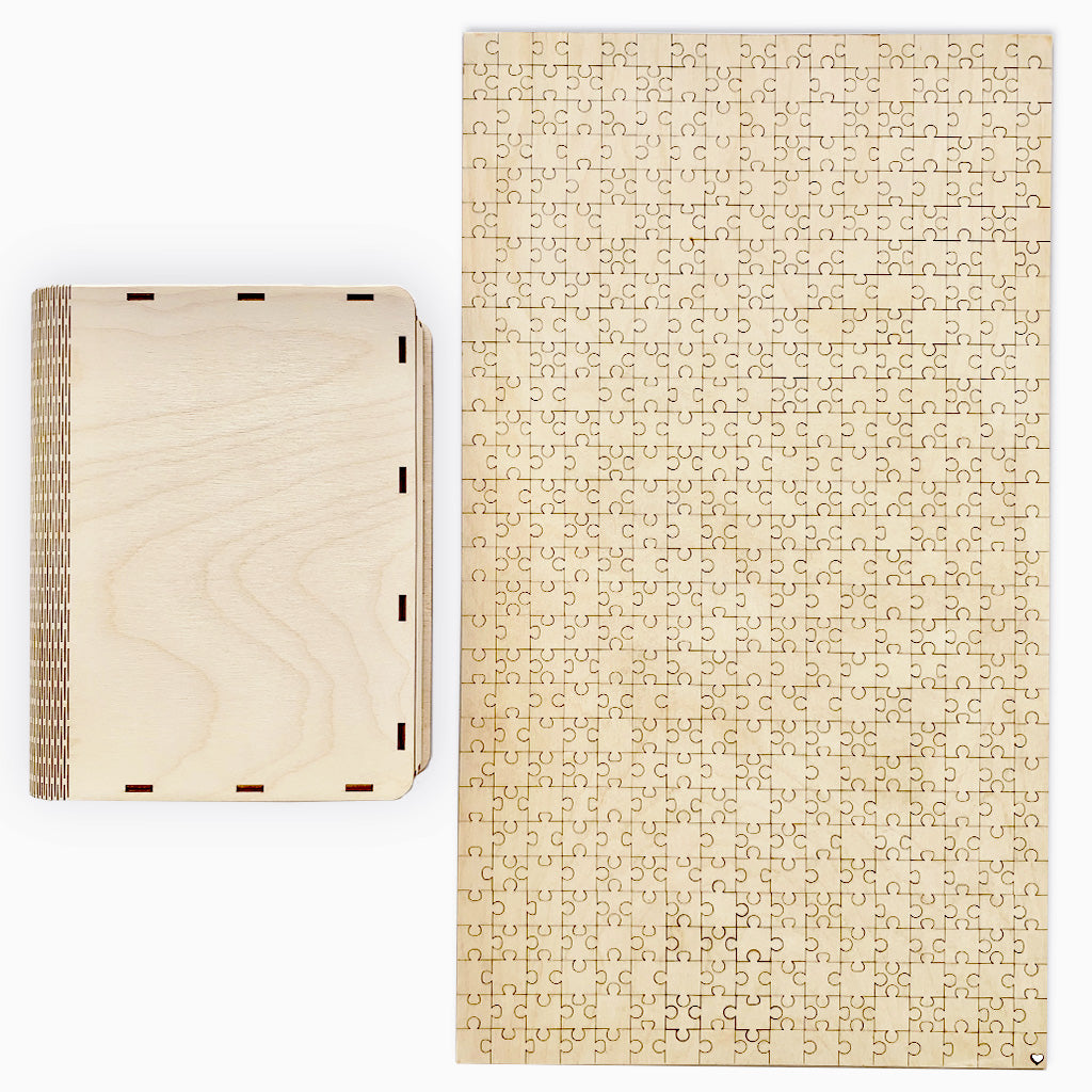 Custom Vertical 500 Piece Wooden Puzzle – Simply Grateful