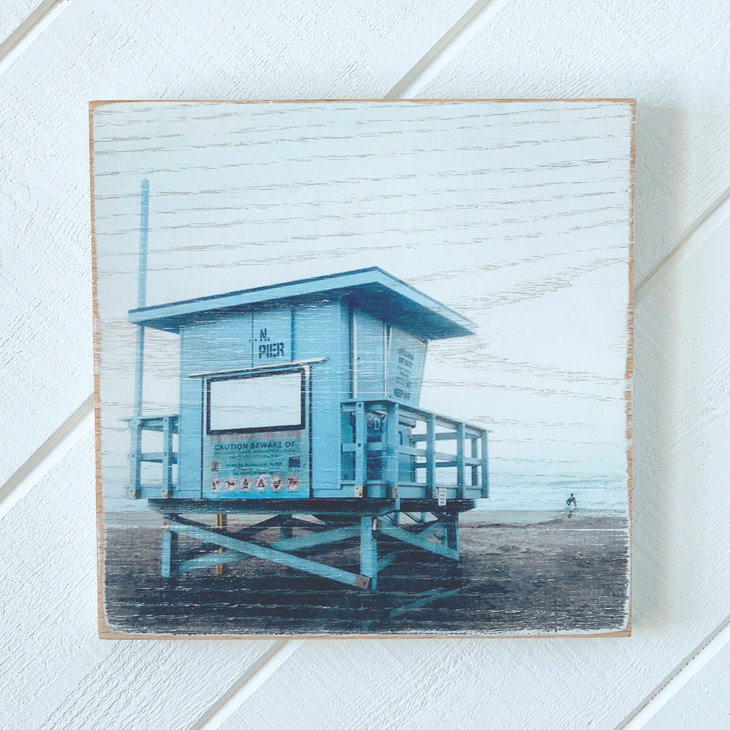 Watchtower Reclaimed Wood Wall Art Square 12" x 12" – Simply Grateful